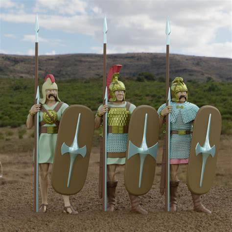 3d Printable 28mm Celt Iberian Scutarii By Barry Adam Hill