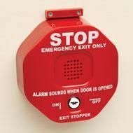 Exit Stopper Door Alarm System STI 6400 Wireless Fire Alarm Systems Fire Extinguishers