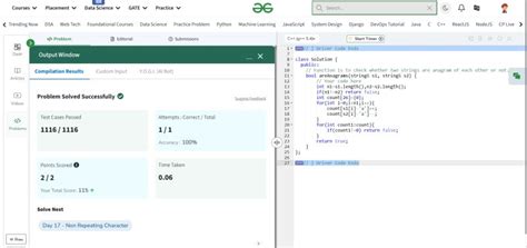 Gfg160daysofcoding Codingchallenge Day16 Anagram Gfg160 Jyotish