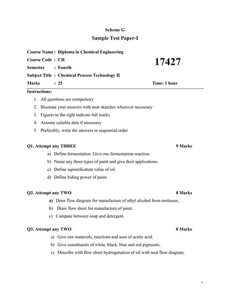 17427 Chemical Process Technology Pdf