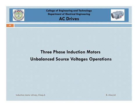 Solution Induction Motor Operation With Unbalanced Source Voltages And Single Phasing Positive