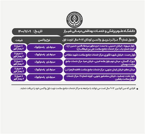 معرفی مراکز واکسیناسیون کودکان و نوجوانان شیراز خبرگزاری صدا و سیما