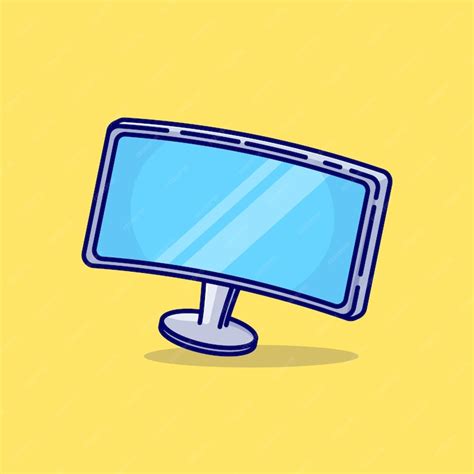 Premium Vector Monitor Simple Cartoon Vector Illustration Electronic Devices Concept Icon Isolated