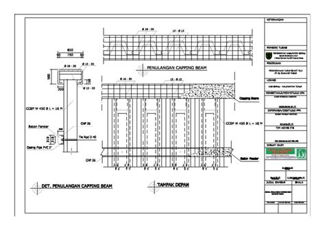 Detail Penulangan Capping Beam Pdf