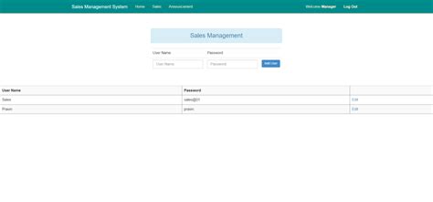 Sales Management System Project In With Source Code