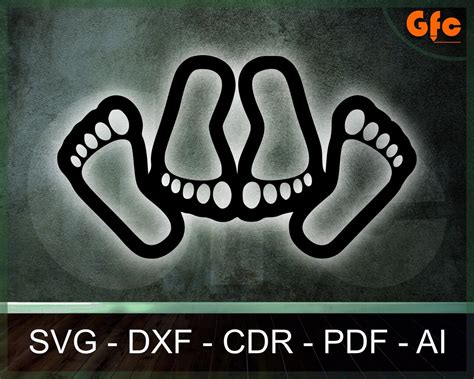 Sex Icons Foots Laser And Cnc Cuts Or Printing Dxf Svg Pdf Ai Cdr Vector Files Sex Icons Wall