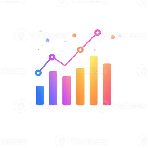 Colorful Data Visualization With Colorful Bars And A Line Graph