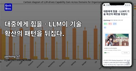 대중에게 힘을 Llm이 기술 확산의 패턴을 뒤집다 Geeknews