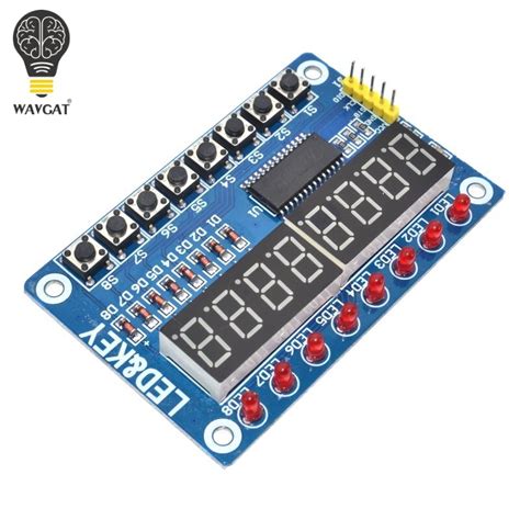 Tm1638 Module Key Display For Avr Arduino New 8 Bit Digital Led Tube 8 Bit Wavgat Default Title