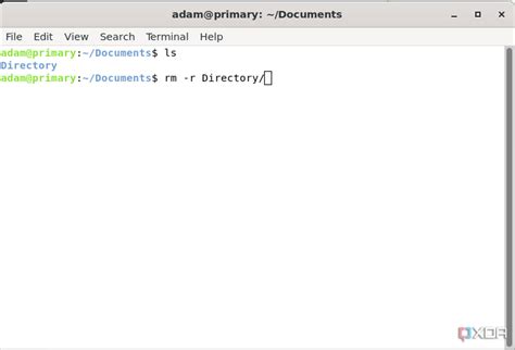 how to remove a directory on ubuntu