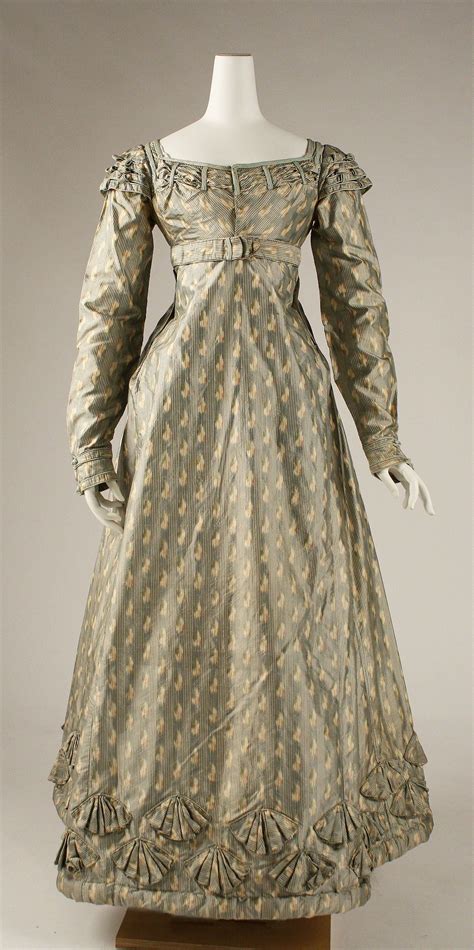 1820 British Silk Dressimage Via Met Museum 1820s Fashion