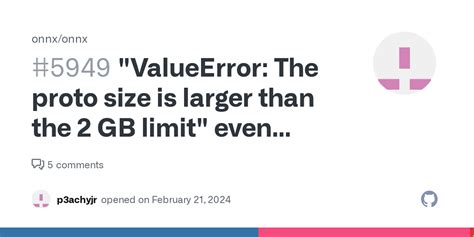 Valueerror The Proto Size Is Larger Than The Gb Limit Even When Marking Save As External