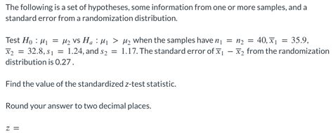 Solved The Following Is A Set Of Hypotheses Some