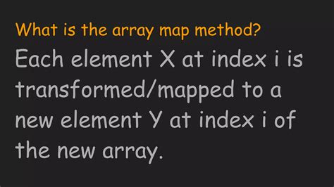 Javascript Array Map Method Ppt
