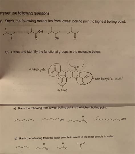 Solved Nswer The Following Questions Rank The Following Chegg