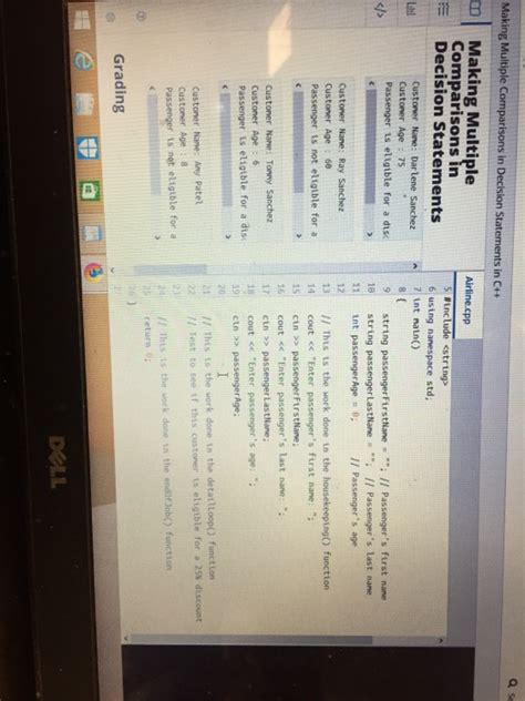 Solved Ing Multiple Comparisons In Decision Statements In