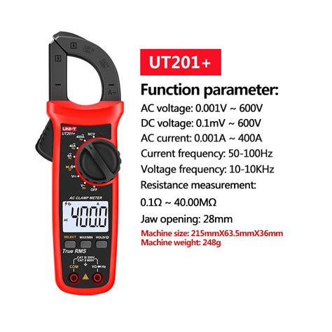 UNI T UNI T Digital Clamp Meter AC DC Current Ampe Vicedeal