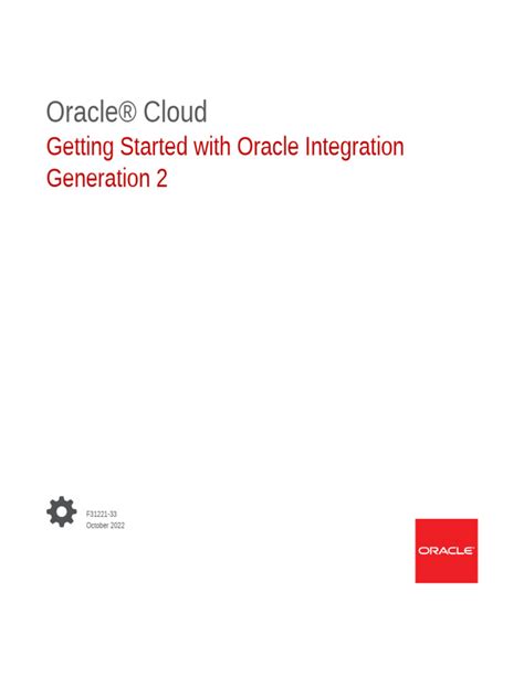 It Oracle Cloud Getting Started With Oracle Integration 2 Pdf