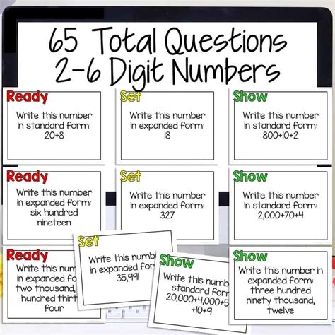 Writing Standard Numbers In Expanded Form 6 Digits Before