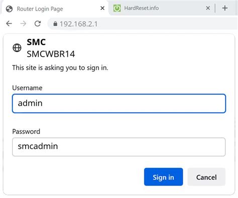 How To Open Up Admin On SMC SMCWBR HardReset Info