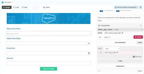 Chapter 5 Bind Screen Elements — Trexjacket Documentation