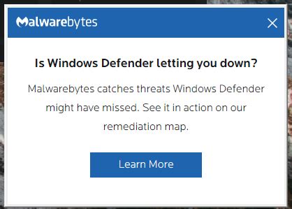 Is Anyone Else Getting This Pop Up From Malwarebytes R Antivirus