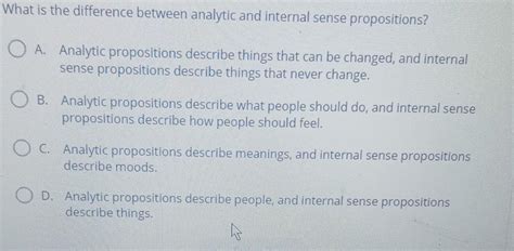 Solved What Is The Difference Between Analytic And Internal