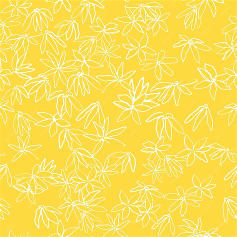 Premium Vector Hand Drawn Flowers Seamless Pattern Floral Scetch Vector Illustration Hawaiian