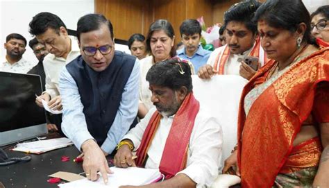 Bhatti Vikramarka Assumes Office As Minister For Finance Power And