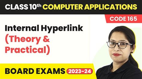 Internal Hyperlink Class 10 Computer Applications Chapter 4 Theory And Practical Youtube
