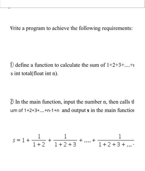 Solved Vrite A Program To Achieve The Following