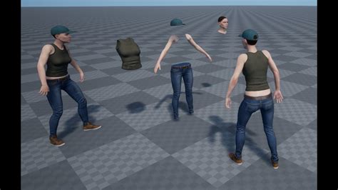Howto Unreal Engine 427 Modular Character With Blueprints Youtube