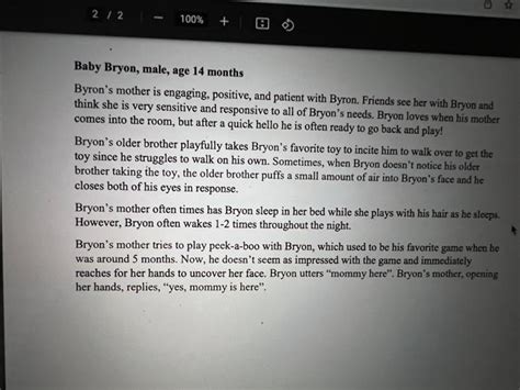 Solved Application Assignment 1 Infancy 2 3 Pages Double