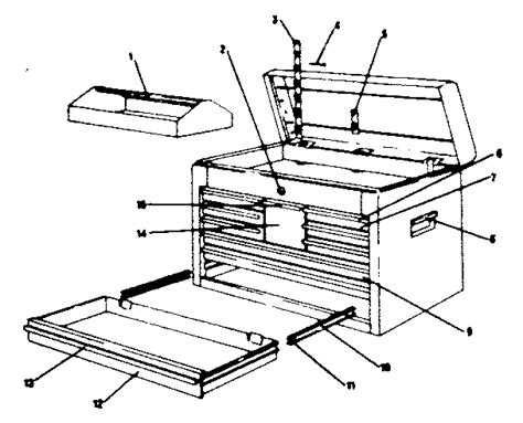 Craftsman 706652570 Tool Chest Parts Diagrams Sears Partsdirect