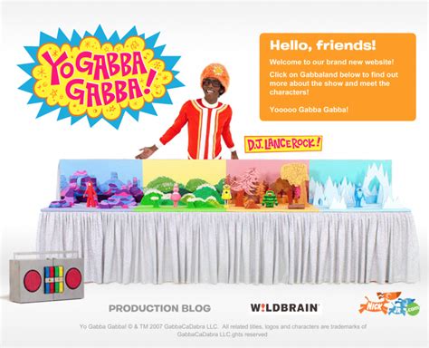 Yo Gabba Gabba Season 1 Website Tyler Jacobs Official Website