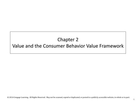 Ppt Chapter 2 Value And The Consumer Behavior Value Framework
