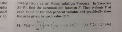 solved use phs and y to integration as an accumulation