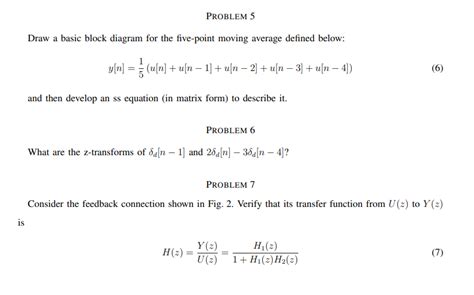 Solved PROBLEM 4 Express The Following Equations In Matrix Chegg Com