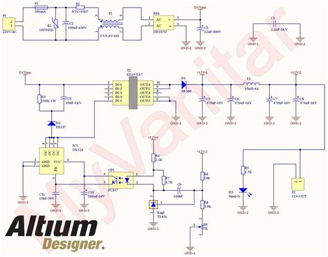 220v Ac To 12v Dc 18w Switching Power Supply