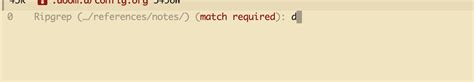 doom how to properly use consult ripgrep to search through org roam