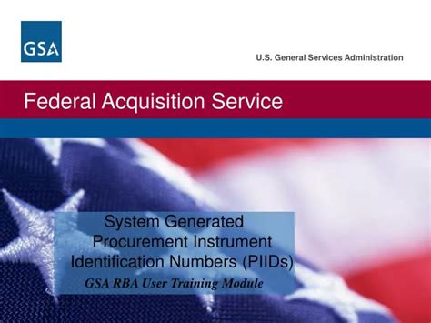 Ppt System Generated Procurement Instrument Identification Numbers