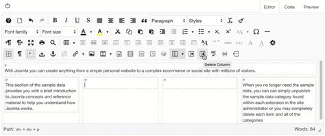 Creating And Editing Columns