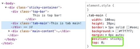 解决在 Css 中，如何实现动态吸顶的样式效果 ？ 张森zs 博客园