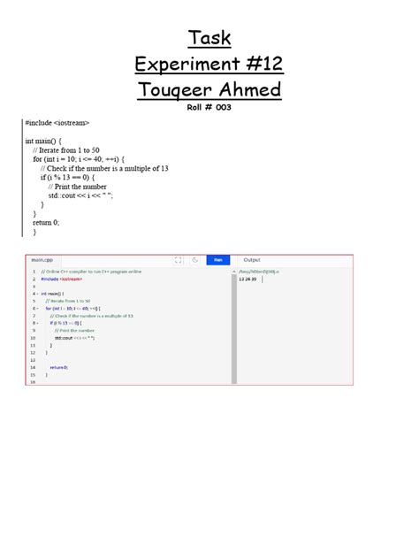Tasks Experiment 8~11 Pdf Computer Programming Computing