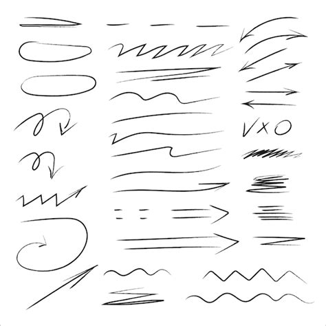 Цветные сухие щетки отметины карандаша карикатуры и царапины Ручно нарисованный векторный