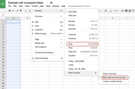 13 Column Spreadsheet With How To Fill A Column With Sequential Dates