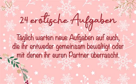 Sex Adventskalender Für Paare Mit 24 Sexy Aufgaben Die Euch Die
