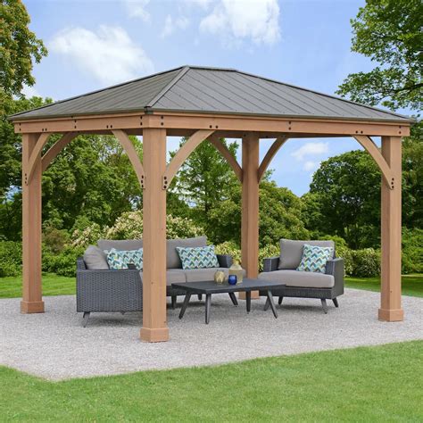 Yardistry 12 X 10 Gazebo With Aluminum Roof Costco