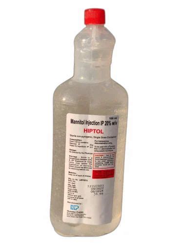 Hiptol Mannitol Injection Ip Hindustan Polyfab Packaging Size 100ml