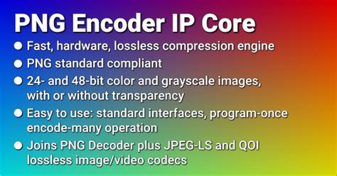 new png encoder ip core expands cast s lossless compression suite semiwiki